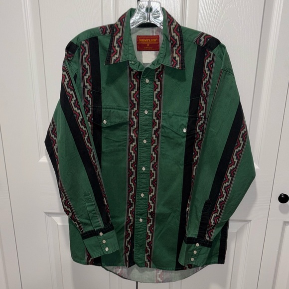 Rustler by wrangler | Shirts | Rustler By Wrangler Vintage Western ...